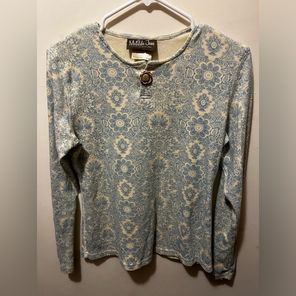 Matilda Jane | Tops | Matilda Jane Long Sleeve Waffle Pattern Sz Medium ...